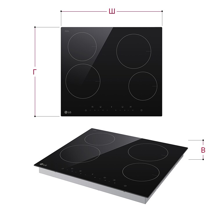 Встраиваемая электрическая панель LG CBEZ2414B | LG RU